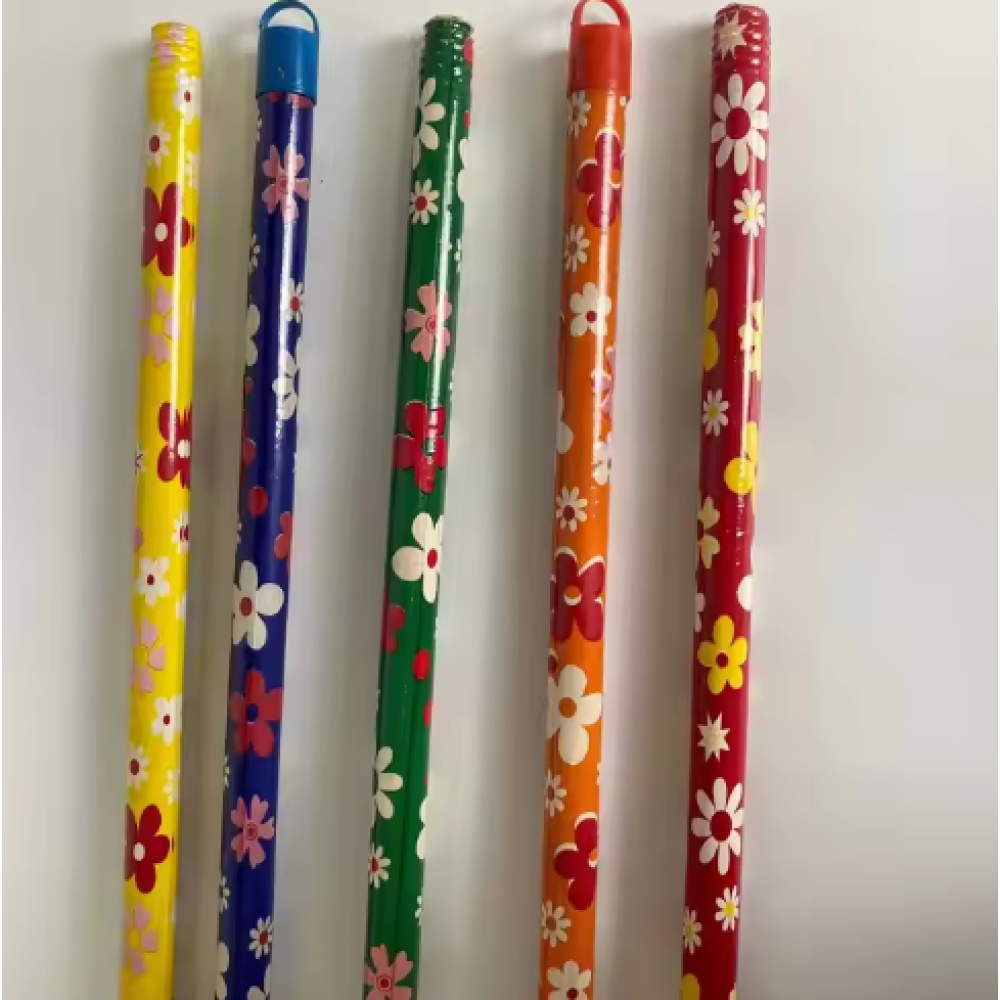 Wooden broom stick PVC